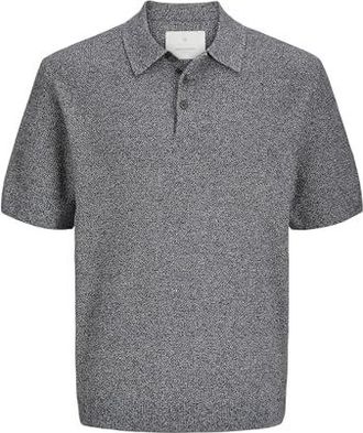 Jack & Jones Knit Jprcccooper Polo en Tricot SS Sn, Bleu Nuit, XXL Hommes