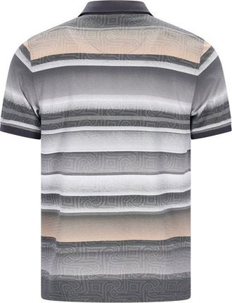 Hajo Poloshirt Feinpikee-Poloshirt mit Alloverdruck in stay fresh-Qualit&auml;t