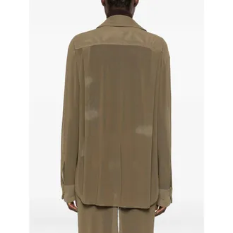 Frankie Shop Peri Sheer Shirt - Green