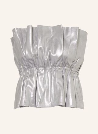 SoSUE Sosue Cropped-Top silber