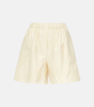 Max Mara High-Rise Shorts Piadena aus Baumwolle