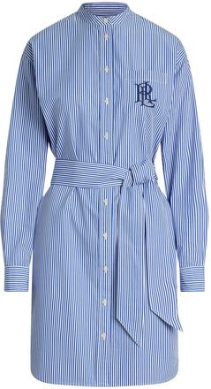 Ralph Lauren STRIPED BELTED BROADCLOTH SHIRTDRESS