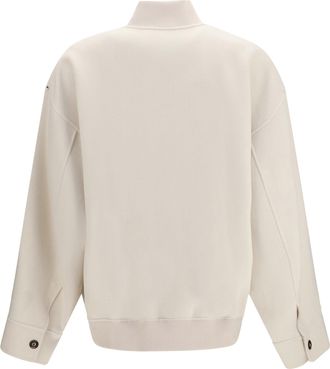 Sportmax Womens Ondata Virgin Wool Jacket Panna Fleece Ovis Aries