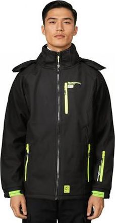 Geographical Norway RITCHONE Homme - Softshell Imperm&eacute;able Coupe-Vent et Respirante, Veste Outdoor Zipp&eacute;e Id&eacute;ale pour la Randonn&eacute;e, le Sport et les Activit&eacute;s Ext&eacute;rieures 