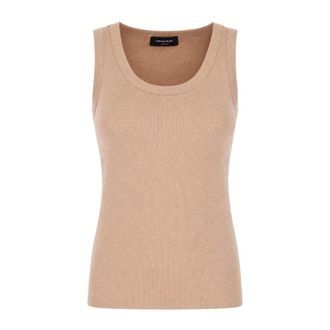 Fabiana Filippi Geripptes Baumwoll-Jersey-T-Shirt - - Tops - Damen - Beige - S