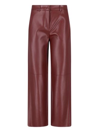 Max Mara Straight Pants In Coated Jersey