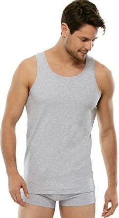 Lovable LVB 100% Cotton Up, Débardeur Homme, Gris (Grigio Melange 026), Large (Taille Fabricant: 5)