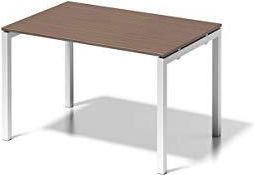 Bisley Cito Schreibtisch, 740 mm höhenfixes U-Gestell, Metall, Wn396 Dekor Nußbaum, Gestell Verkehrsweiß, 80 x 120 x 85 cm