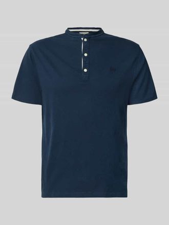 Superdry T-Shirt mit kurzer Knopfleiste