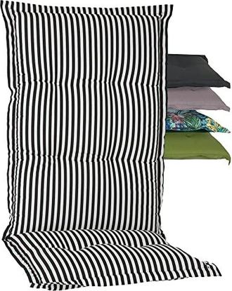 Beo Nizza Gartenstuhlauflagen Hochlehner | Premium-Qualität Made in EU | Hochlehner Auflagen nach Öko-Tex Standard | UV-beständig | Atmungsaktiv | Waschba