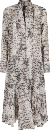 Pinko Pinko, Femme, Robes, Gris, Taille: 38 FR Bassano Midi Dress