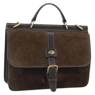 Gucci Sac &agrave; main en daim Pre-owned - Femme - Pre-owned - Brun - Taille: ONE Size