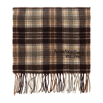 Acne Studios &Eacute;charpe en cachemire &agrave; carreaux - unisex - Accessoires - Brun - Taille: ONE Size