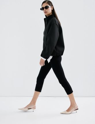 Mango Chaussures pointues talon kitten heel &eacute;cru - Femme - 36 - MANGO