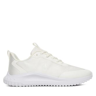 Calvin Klein Sneakers Calvin Klein Eva Runner Lace Up Mat Mix YM0YM01442 Wei&szlig;