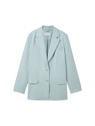 Tom Tailor Damen Oversized Fit Basic Blazer, dusty mint blue, 46