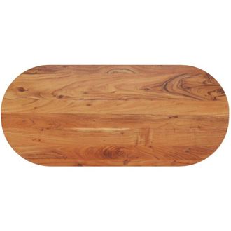 vidaXL Dessus de table 110x50x3,8 cm ovale bois massif dacacia - Vidaxl