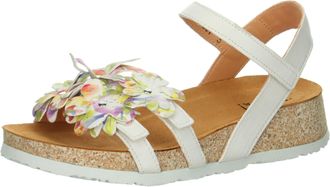 Think Damen Koak Chromfrei Gegerbte Nachhaltige Slingback Sandale Sandale,1000 Bianco Kombi,43 EU