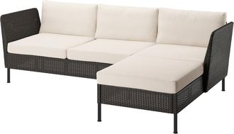 IKEA VITTSK&Auml;R 3er-Sofa mit R&eacute;camiere