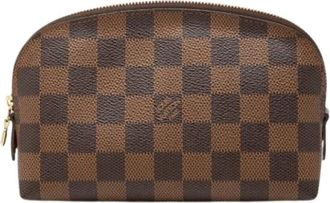Louis Vuitton Pre-owned Damier Ebene Pouch - Femme - Pre-owned - Brun - Taille: ONE Size