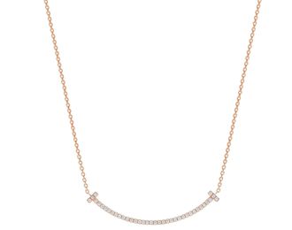 Tiffany & Co. Tiffany Rose Gold And Diamond Necklace