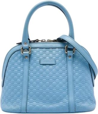 Gucci Sac D&ocirc;me Pre-owned - Femme - Pre-owned - Bleu - Taille: ONE Size
