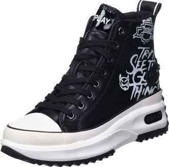 Replay Damen Aqua Rock Sneaker, 003BLACK, 35 EU