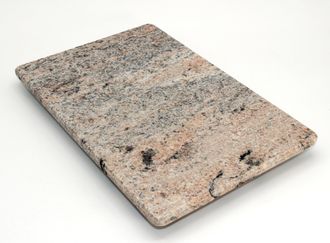 Generic Schneidebrett aus Stein - Servierplatte - K&uuml;chenbrett - Steinplatte - Untersetzer - 2 Gr&ouml;&szlig;en (Ivory Fantasy Matt, 30L x 20B)