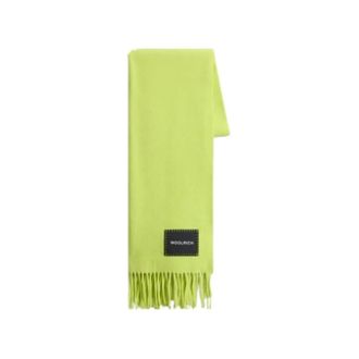 Woolrich unisex, Accessoires, Vert, Taille: ONE Size Big Logo Scarf