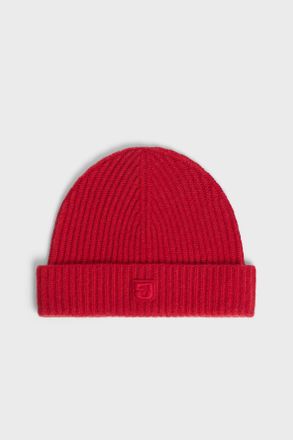 Gerard Darel Bonnet &agrave; c&ocirc;tes en cachemire - FIONA - Rouge