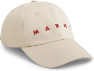 Marni Caps & M&uuml;tzen - Cap mit Logo-Stickerei - Gr. M - in Beige - f&uuml;r Damen