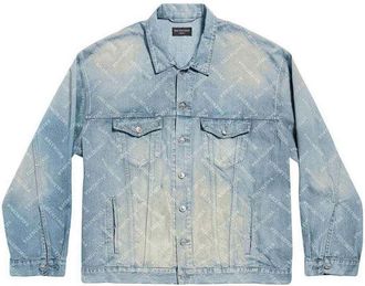 Balenciaga Jeansjacke - Dunkles Jeansblau