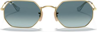 Ray-Ban unisex, Accessoires, Jaune, Taille: 53 MM Octagonal Lunettes de soleil