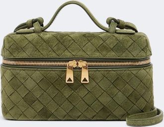 Bottega Veneta Schultertasche Bang Bang aus Veloursleder