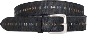 Orciani Homme, Accessoires, Bleu, Taille: 95 CM Brushed Leather Belt
