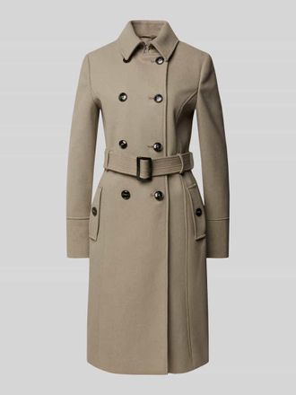 Jake*s Slim Fit Mantel mit G&uuml;rtel