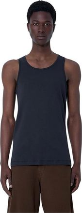 Christophe Lemaire Homme, Tops, Noir, Taille: S D&eacute;bardeur en jersey de coton