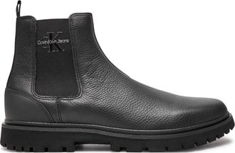 Calvin Klein Jeans Klassische Stiefeletten Calvin Klein Jeans Eva Mid Chelsea Boot Lth YM0YM00750 Schwarz
