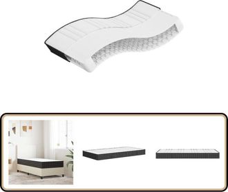 vidaXL Matratze Bonnell-Federkern Mittel 90x200 cm - Bonnell-Matratze - Federkernmatratze - Matratze 90x200 - Doppelbett Matratze - Einzelbett Matratze