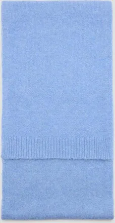 Mango &Eacute;charpe en maille unie bleu ciel - Femme - Taille unique - MANGO