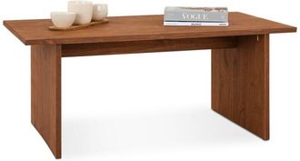 IDIMEX Table basse salto en bois massif - Brun foncé