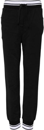 Dolce & Gabbana Femme, Pantalons, Noir, Taille: 34 FR Pantalon de jogging taille mi-haute