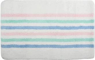 MSV Badematte Mikrofaser 50 x 80 cm Deauville Pastel, 80 x 50 cm, Multi-Colored, 80x50 cm
