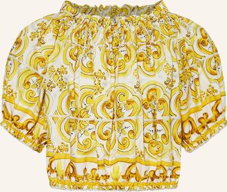 Dolce & Gabbana Off-Shoulder-Bluse gold