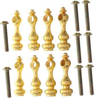 Garneck 8 Stück Teiliges Pfostenkappen mit Langlebigem Massivkern-Design Einfache Montage Dekorative Geländer Möbelverbindung Passend für Verschiedene Einrich