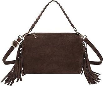Generic Sac &agrave; bandouli&egrave;re vintage en cuir synth&eacute;tique pour femme, pour le travail, le shopping, les voyages, caf&eacute;, 200.00 x 160.00 x 90.00 mm