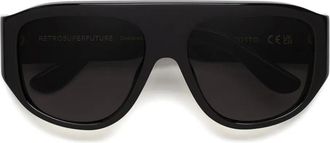 Retro Superfuture lunettes de soleil &agrave; monture g&eacute;om&eacute;trique - Noir