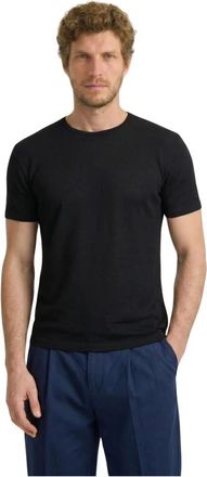 Kiefermann Kiefermann, Homme, Tops, Noir, Taille: XL Milelono Leinen T-Shirt