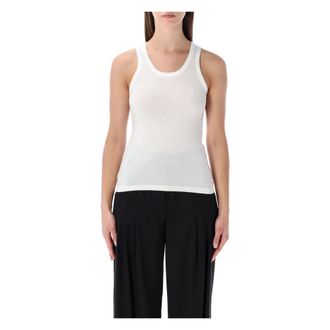 Coperni Femme, Tops, Blanc, Taille: 38 FR Lightweight Logo Tank Top