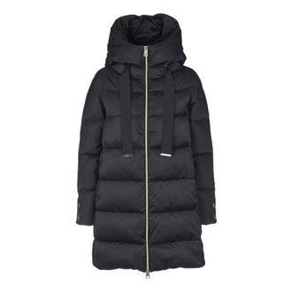 Herno Femme, Manteaux, Noir, Taille: 40 FR Veste Duvet Noire Design &Eacute;l&eacute;gant